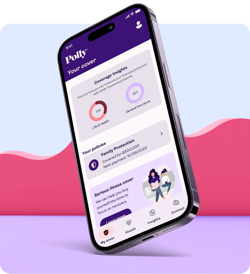 Insurance with mums in mind | Prices from £5pm | Polly